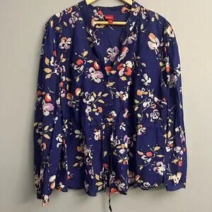 Merona | Tops | Merona Peplum Blouse | Poshmark